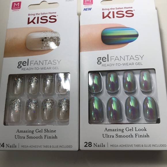 Kiss | Accessories | Kiss Nails Gel Fantasy 2 Sets 28 Nails In Each ...